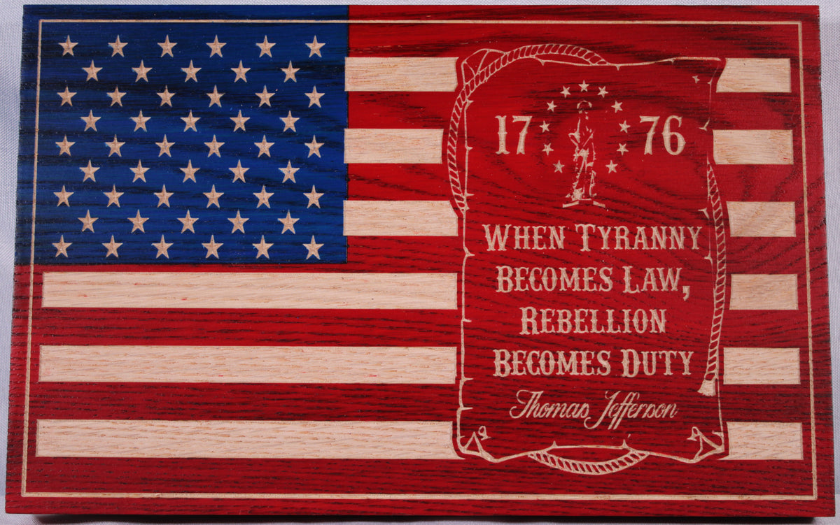 Small Tyranny Flag – KW Wood Creations